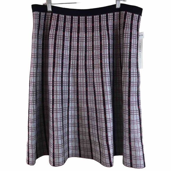 Carole Wren | Skirts | Carole Wren Skirt Sz Xl Gray Red Plaid Retro Y2k ...